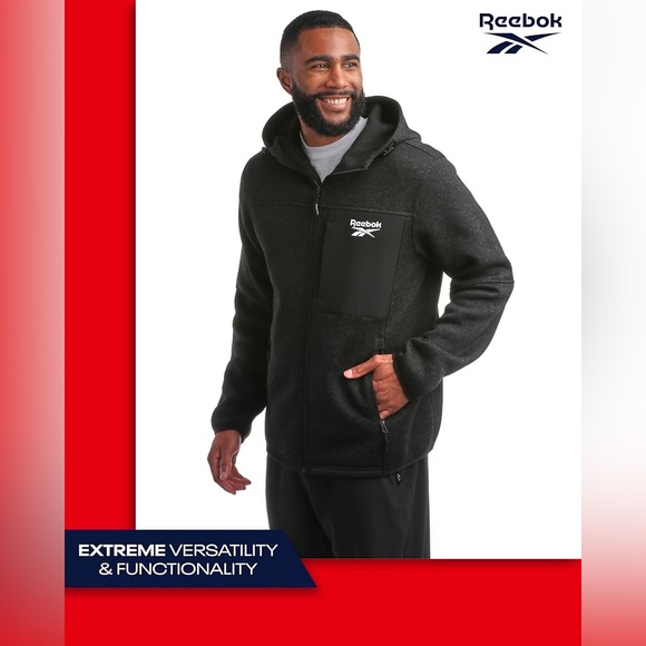 Reebok | Sweaters | Reebok Full Zip Outerwear Jacket Xl | Poshmark